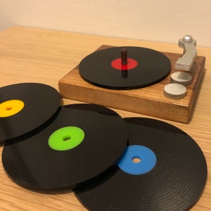 Record Player Coaster Set - Etsy