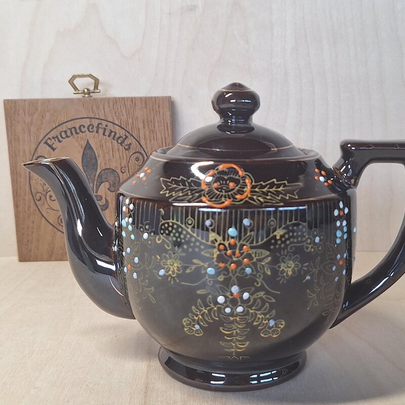 Hand Painted Tea Pot - Etsy