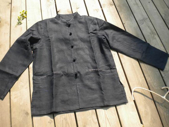 040men's Lined Chinese Cheongsam Linen Jacket With - Etsy