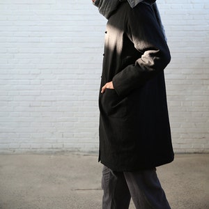 561men's Modified Ramie Cotton Blend Chinese Zhongshan Suit , Gray Tang ...