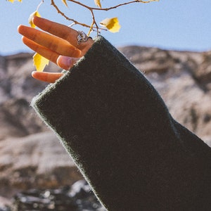 Q047---women's Winter Boiled Wool Oversized Coat in Deep Moss Green ...