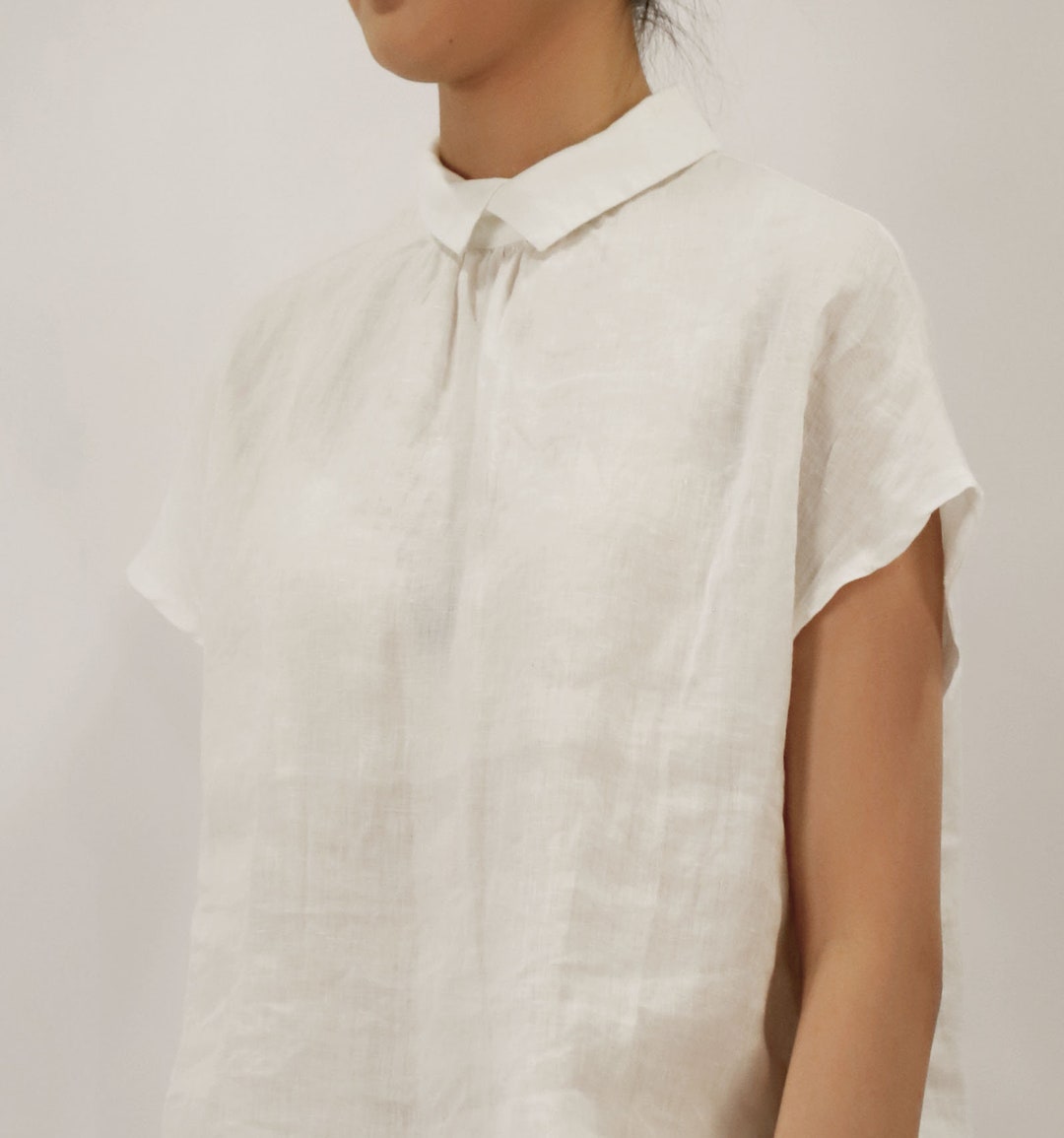 502---high Counted French Linen Top / Tee / Blouse, Made to Order. - Etsy