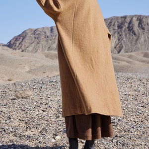 Q047---women's Winter Boiled Wool Oversized Coat in Deep Moss Green ...
