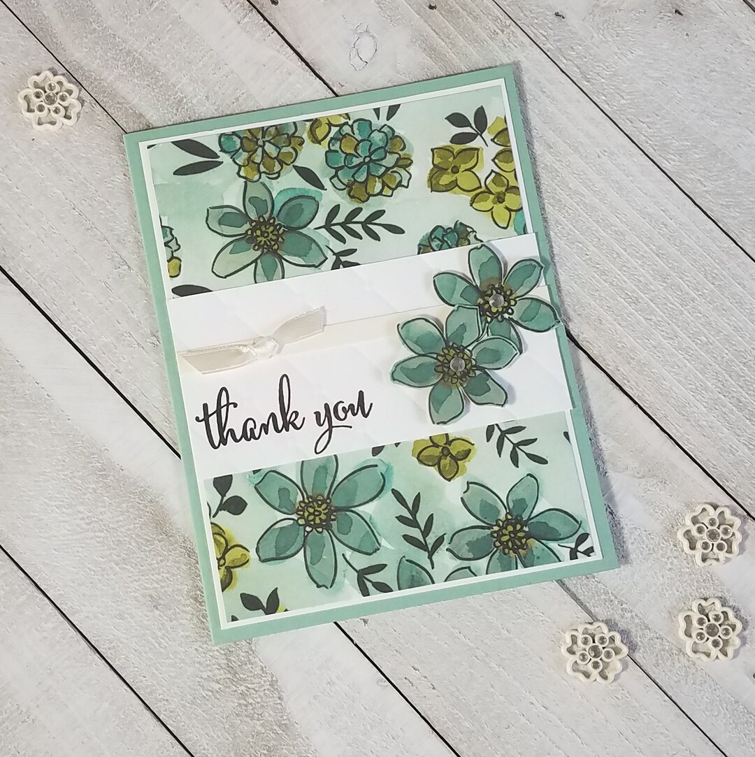 Handmade Thank You Card - Etsy