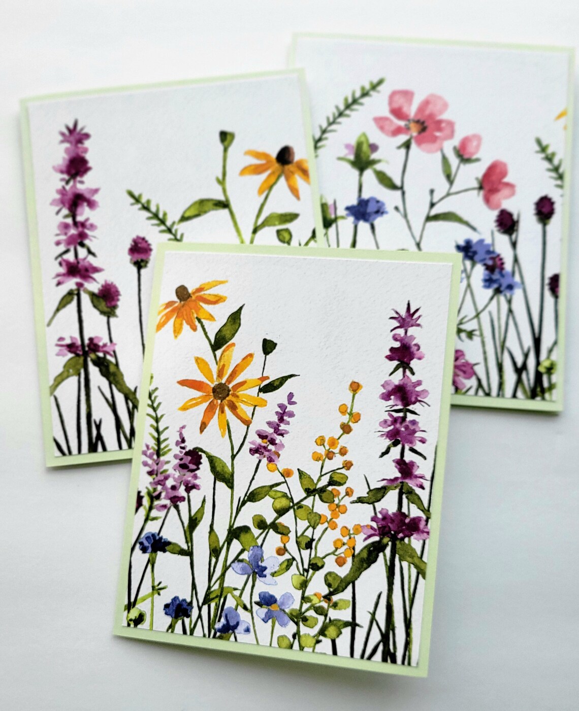 Handmade Note Cards- Set of Six /stampin Up - Etsy