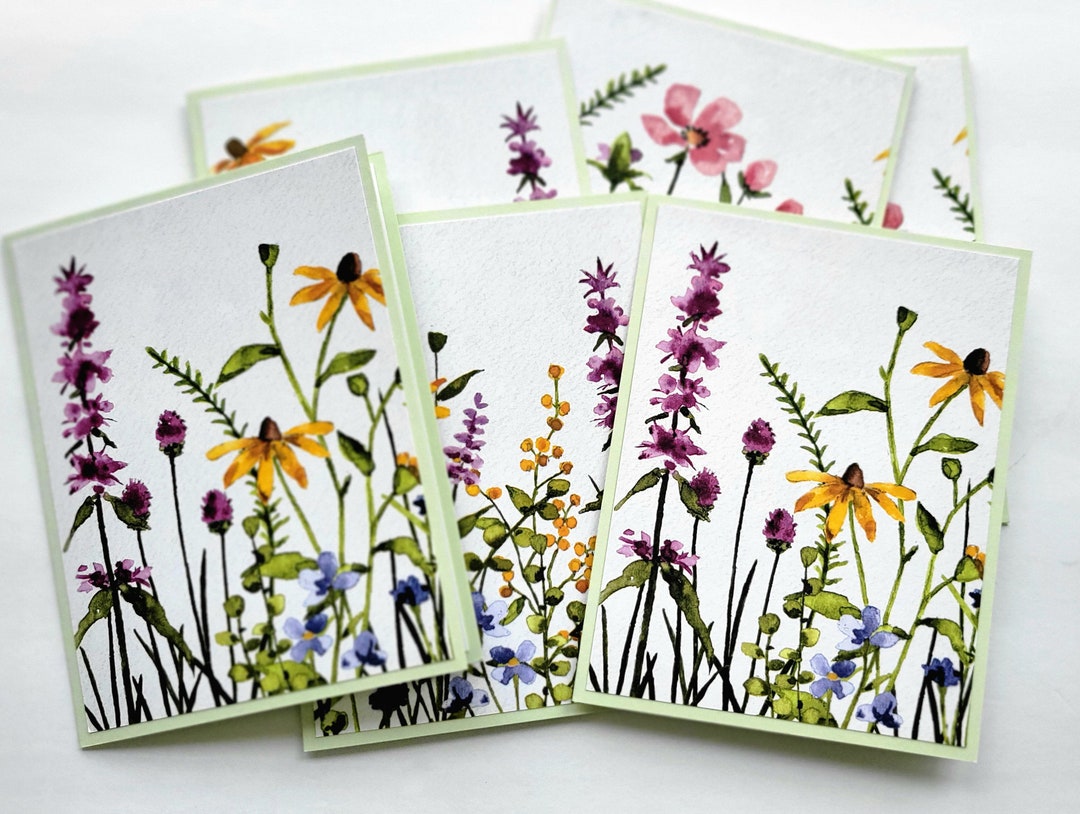 Handmade Note Cards- Set of Six /stampin Up - Etsy
