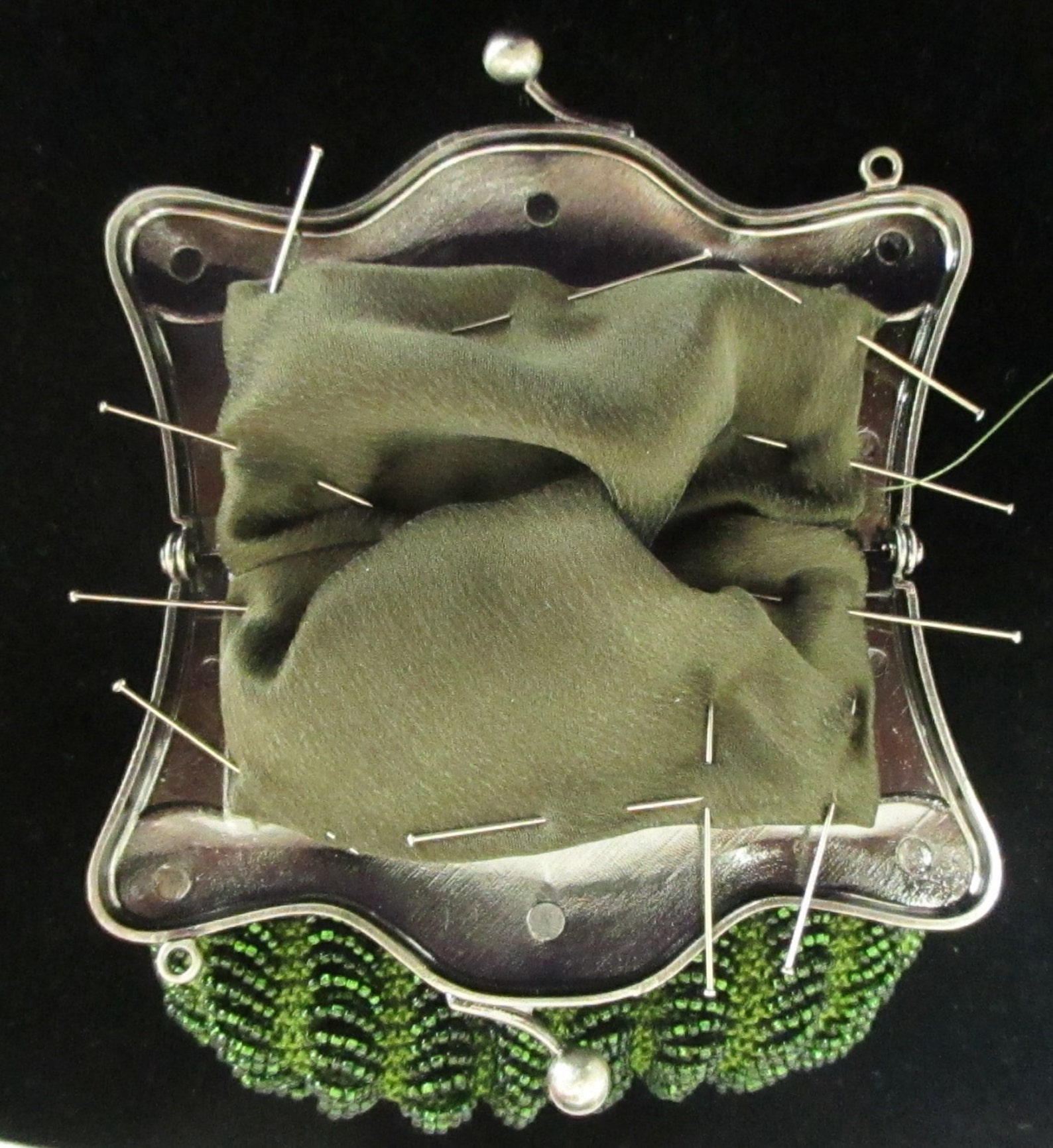 Peridot Sparkle Bead Knitted Bag. Pictorial Tutorial With Lots of ...