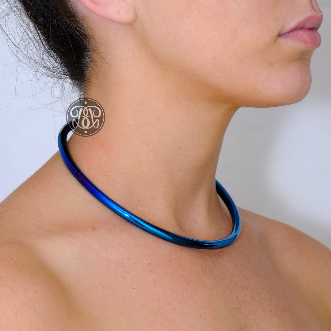 Submissive Day Collar Petite - Blue - Etsy
