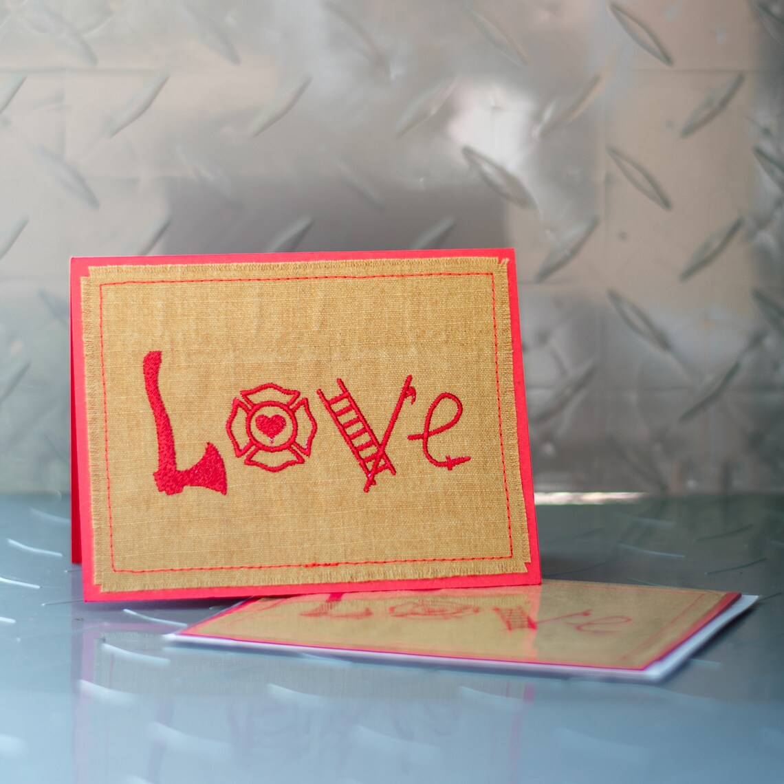 Firefighter Anniversary Greeting Card Made From Reclaimed - Etsy