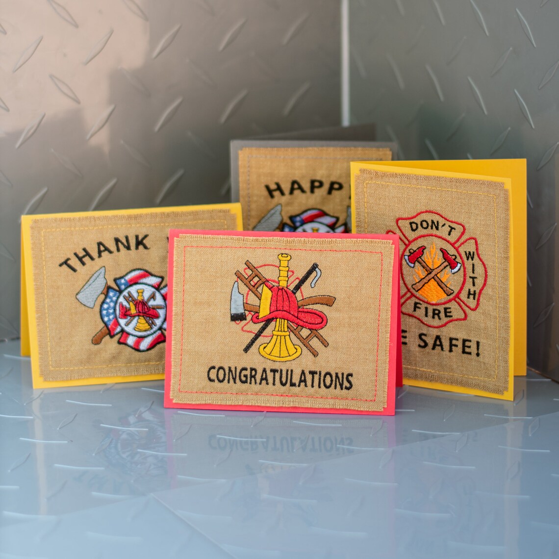 Firefighter Greeting Card Happy Birthday Card Thank You - Etsy