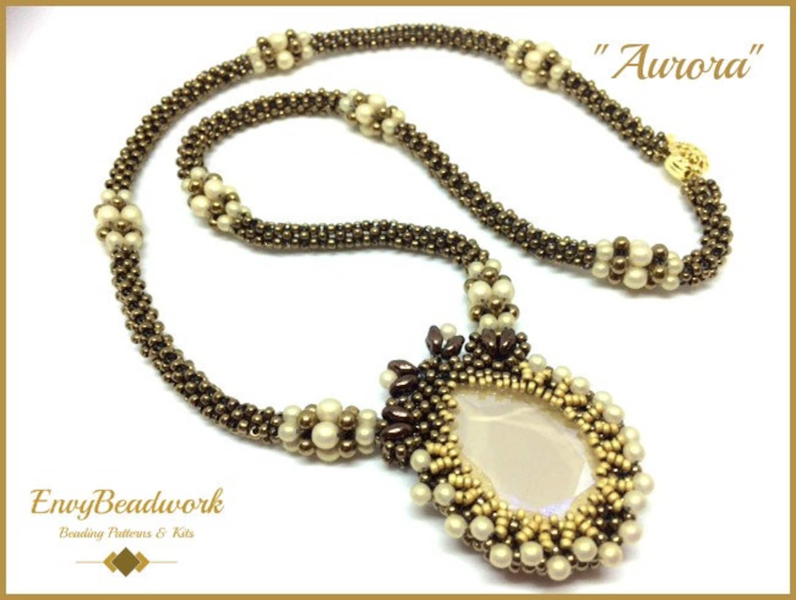 Beading Pattern for the "aurora" Necklace Pa-013 - Etsy