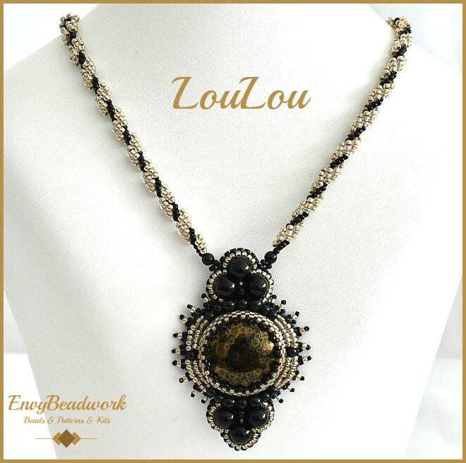 Beading Pattern for the Loulou Beadembroidery Necklace Pa-041 - Etsy