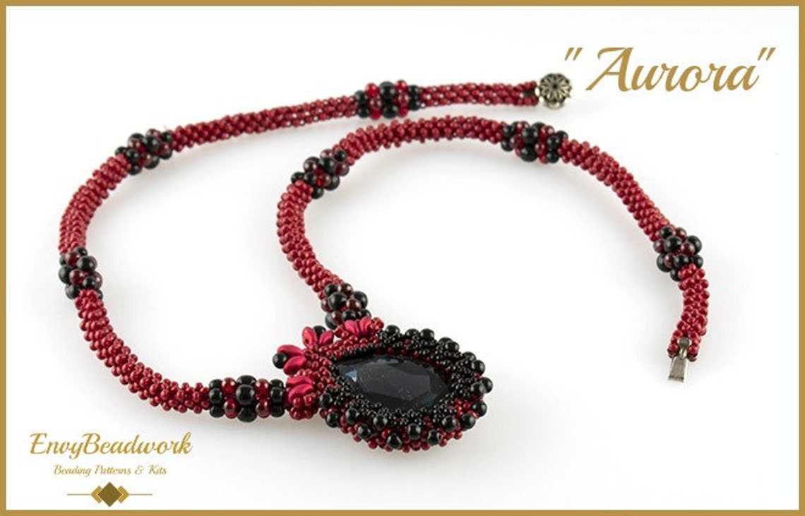 Beading Pattern for the "aurora" Necklace Pa-013 - Etsy