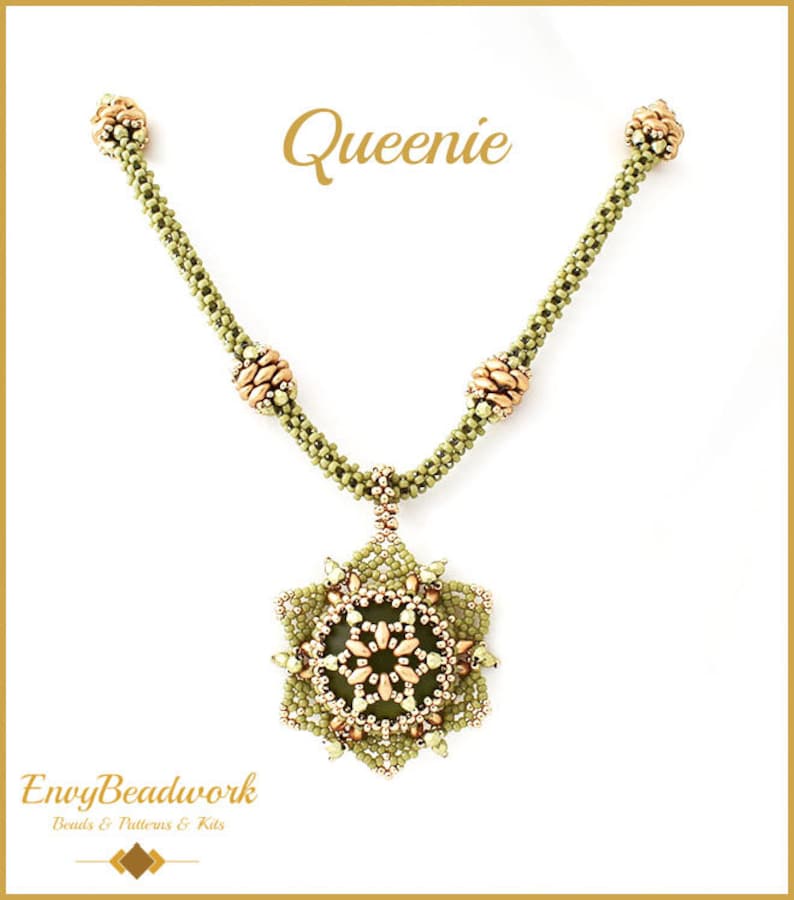 Beading Pattern for the "queenie" Necklace Pa-026 - Etsy UK