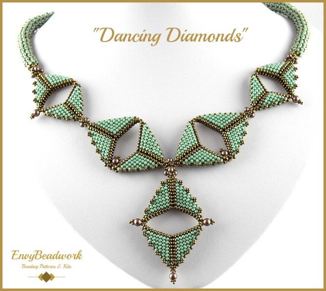 Beading Pattern for the "dancing Diamonds" Necklace Pa-017 - Etsy