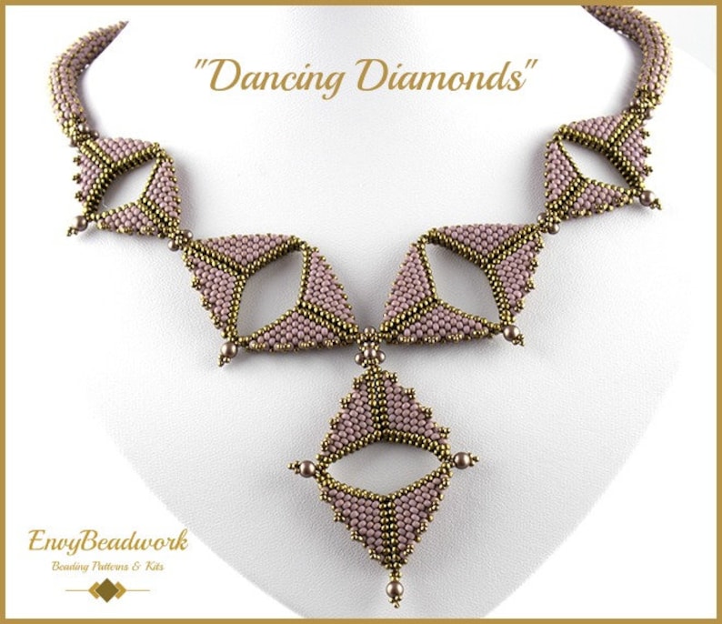 Beading Pattern for the dancing Diamonds Necklace Pa-017 - Etsy