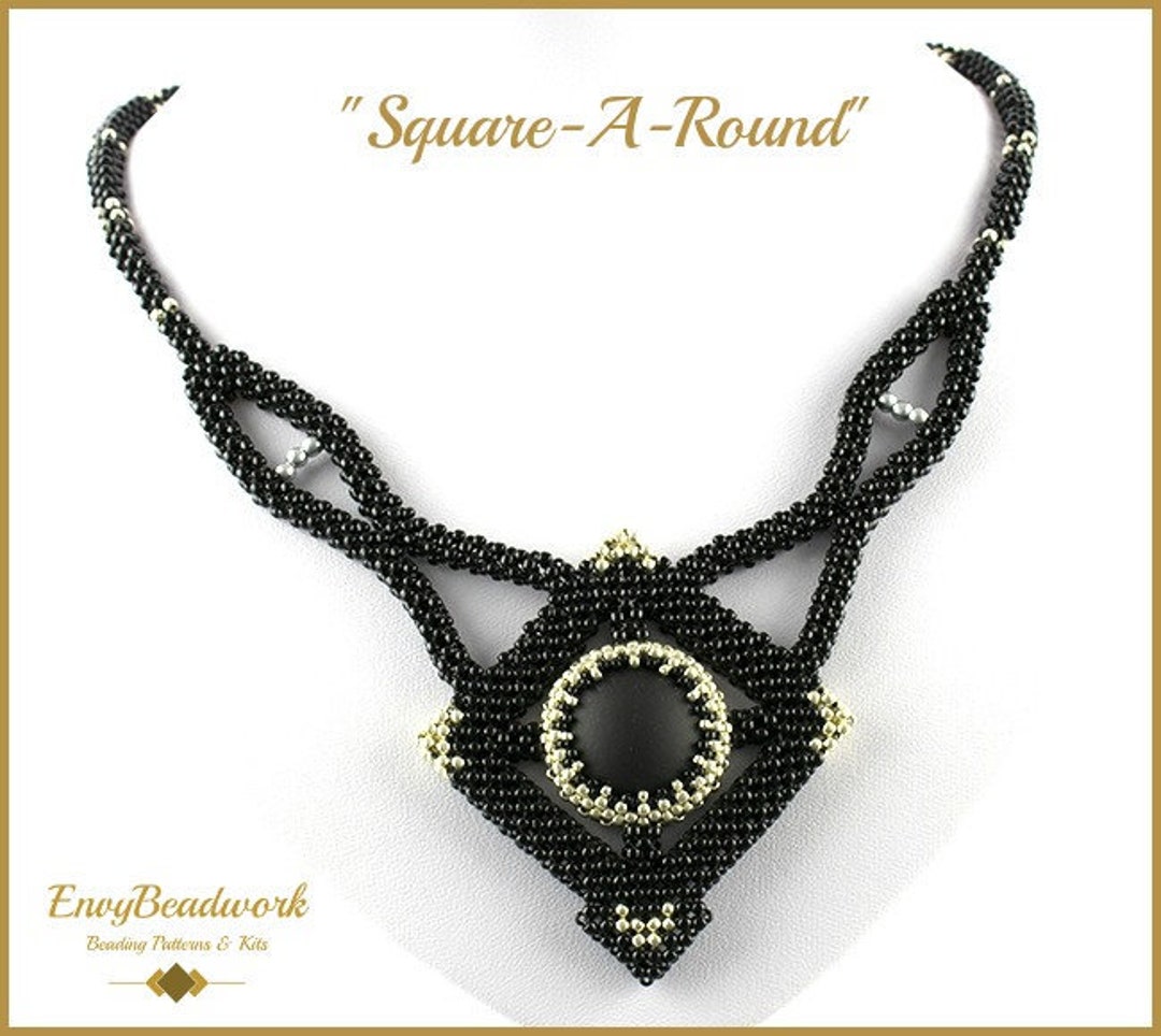 Beading Pattern for the "square-a-round" Necklace Pa-030 - Etsy