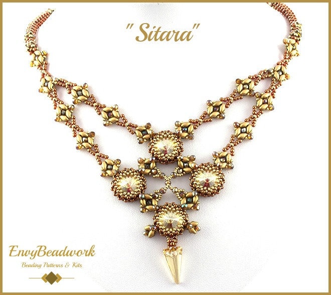Beading Pattern for the "sitara" Necklace Pa-029 - Etsy