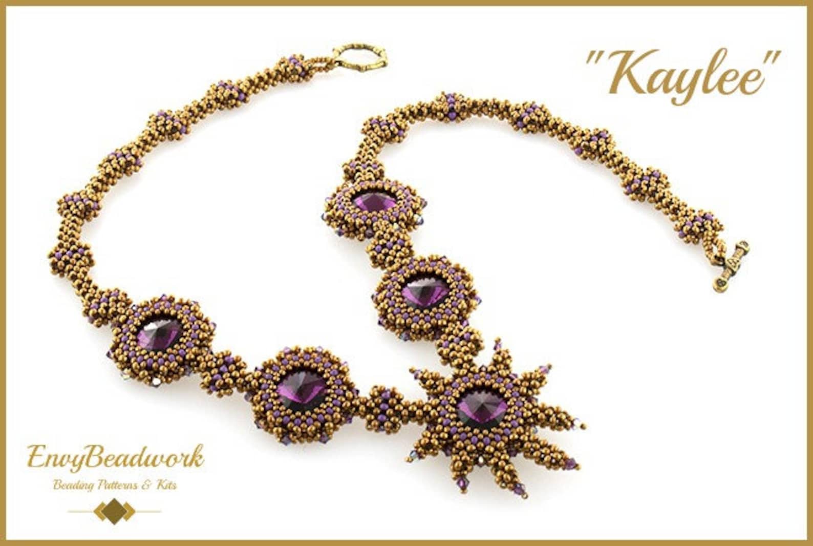Beading Pattern For The Kaylee Necklace Pa 022 Etsy