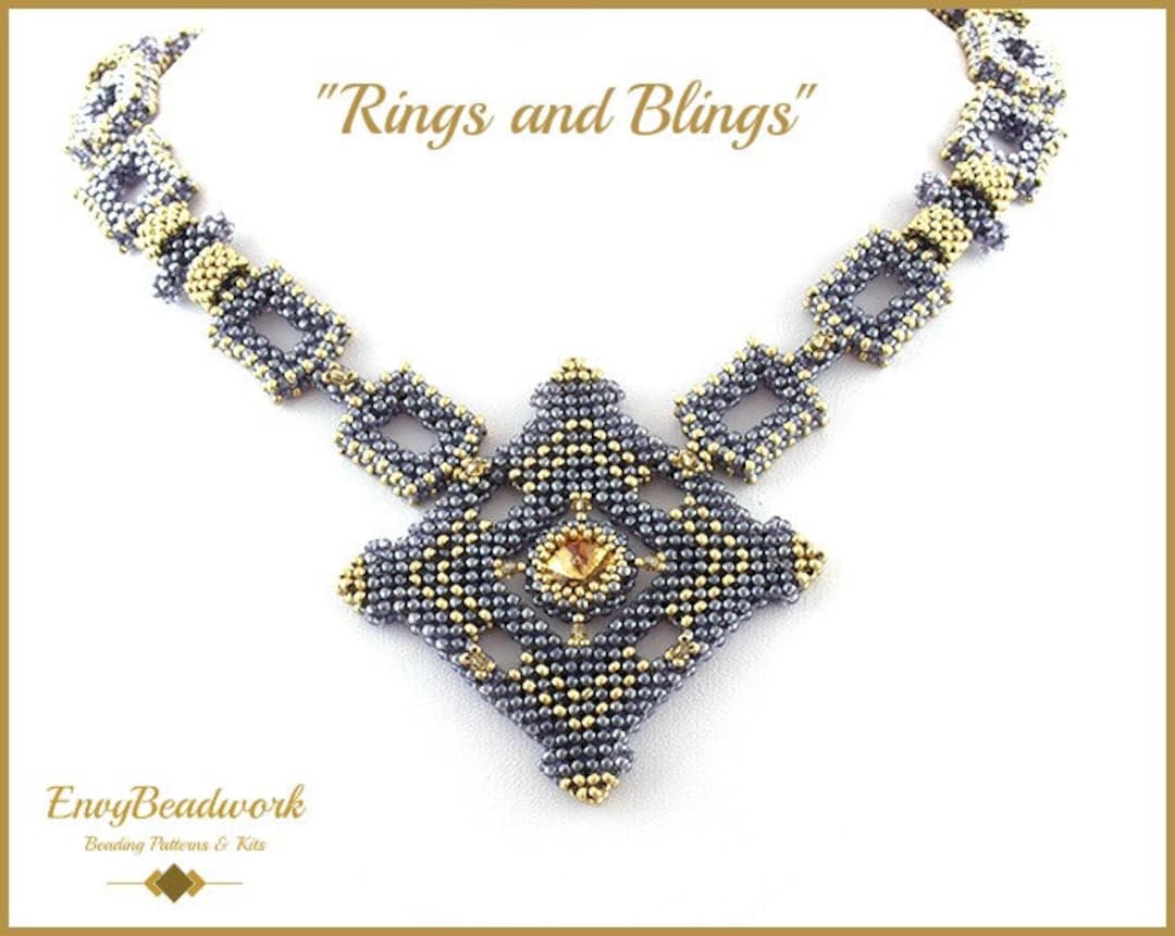 Beading Pattern for the "rings and Blings" Necklace Pa-027 - Etsy