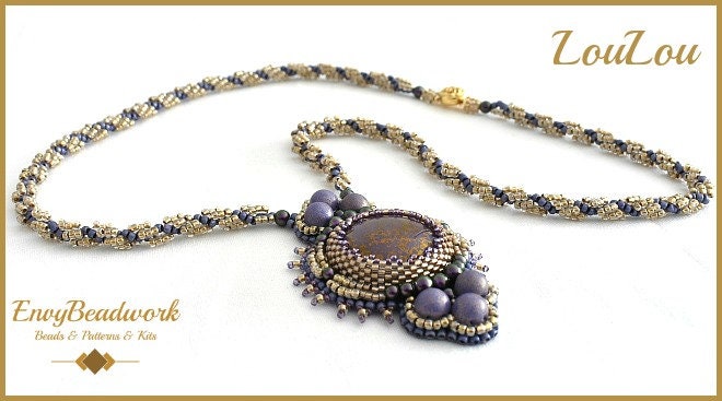 Beading Pattern for the Loulou Beadembroidery Necklace Pa-041 - Etsy