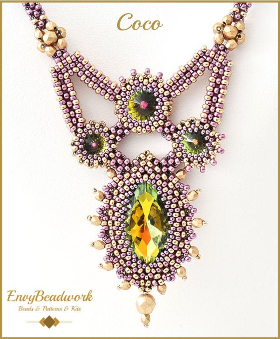 Beading Pattern for the Coco Necklace Pa-040 - Etsy