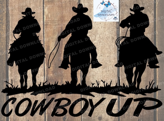 Cowboy up Silhouette SVG File for Cricut | Etsy Canada