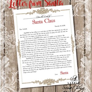 Completely Customized Letter from Santa / Printed Letter from | Etsy