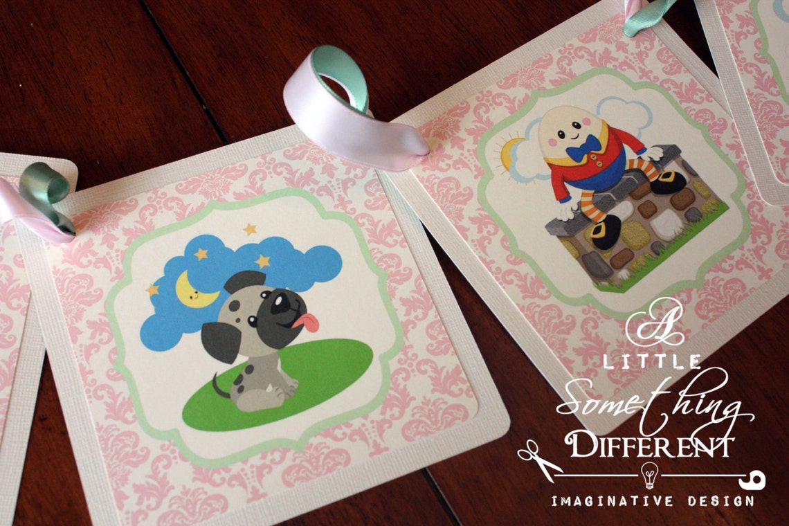 Nursery Rhyme Baby Shower Decorations / Nursery Rhyme Baby | Etsy