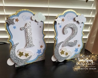 Twinkle Little Star Supplies Table Numbers Party Decor Baby | Etsy