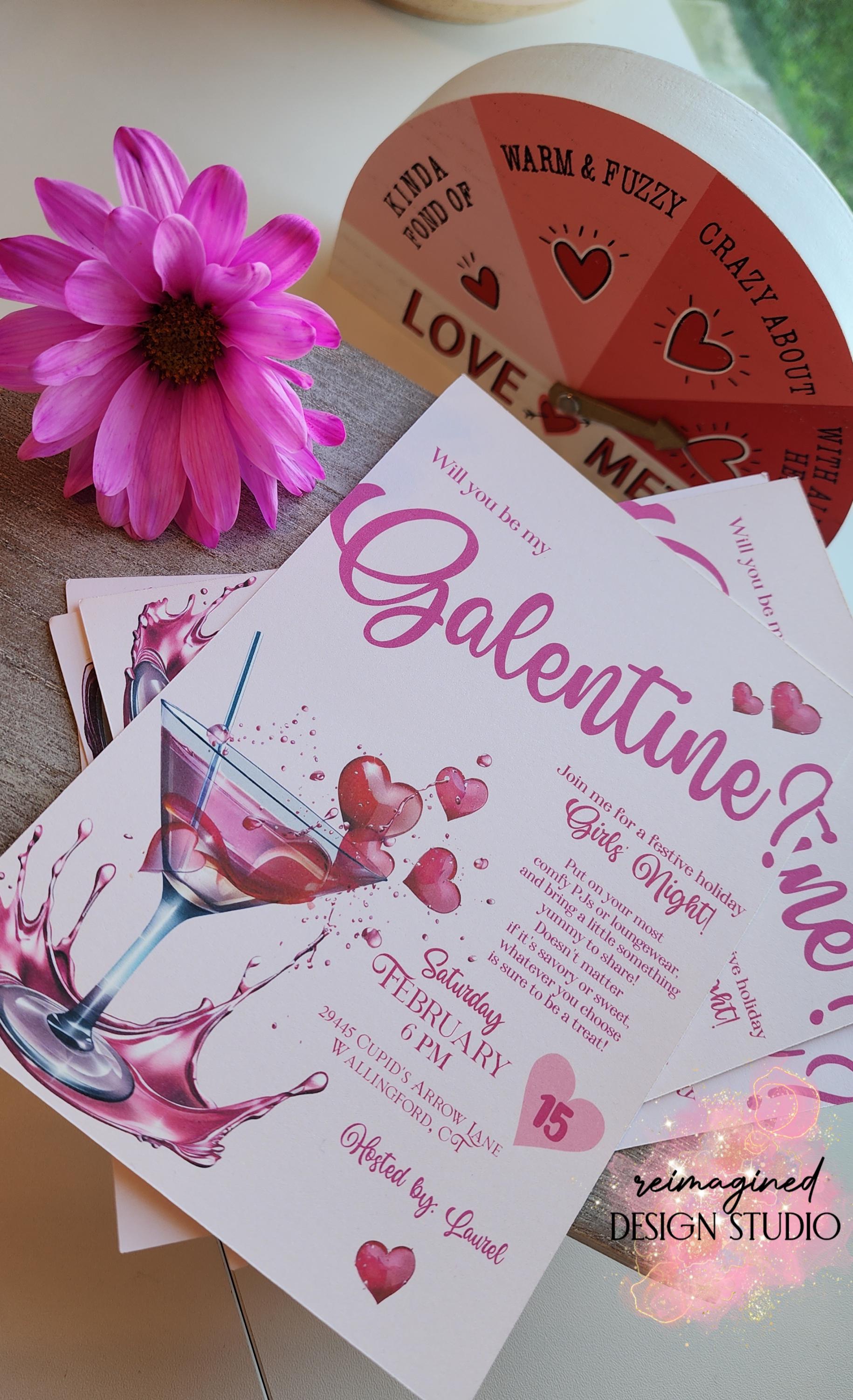 Galentine's Day Invitations | Valentine's Day Invitation | - Etsy
