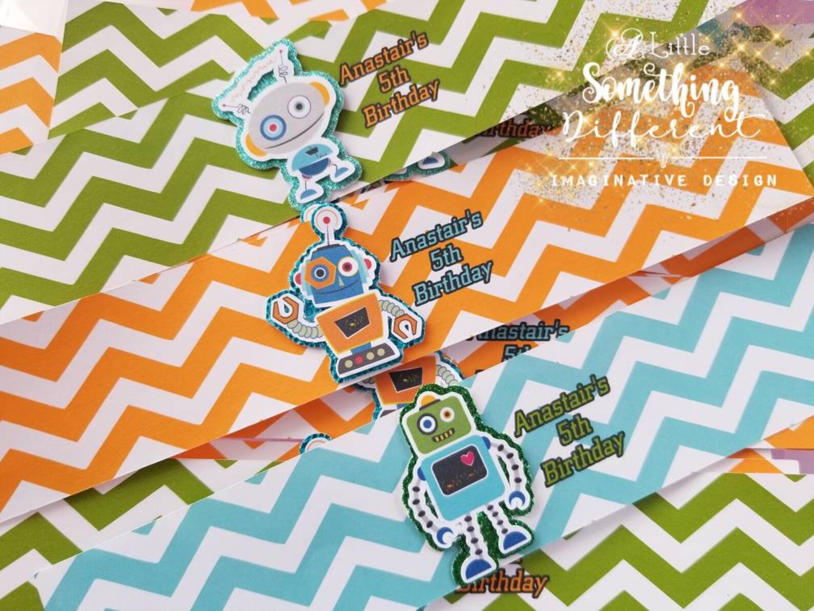Robot Birthday party Supplies Favor Tags Decorations / labels | Etsy