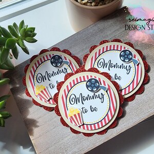 Movie Night Party | Buttons | Name Tags | Sleepover | Slumber Party - Etsy