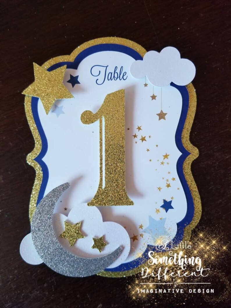 Twinkle Little Star Supplies Table Numbers Party Decor Baby - Etsy