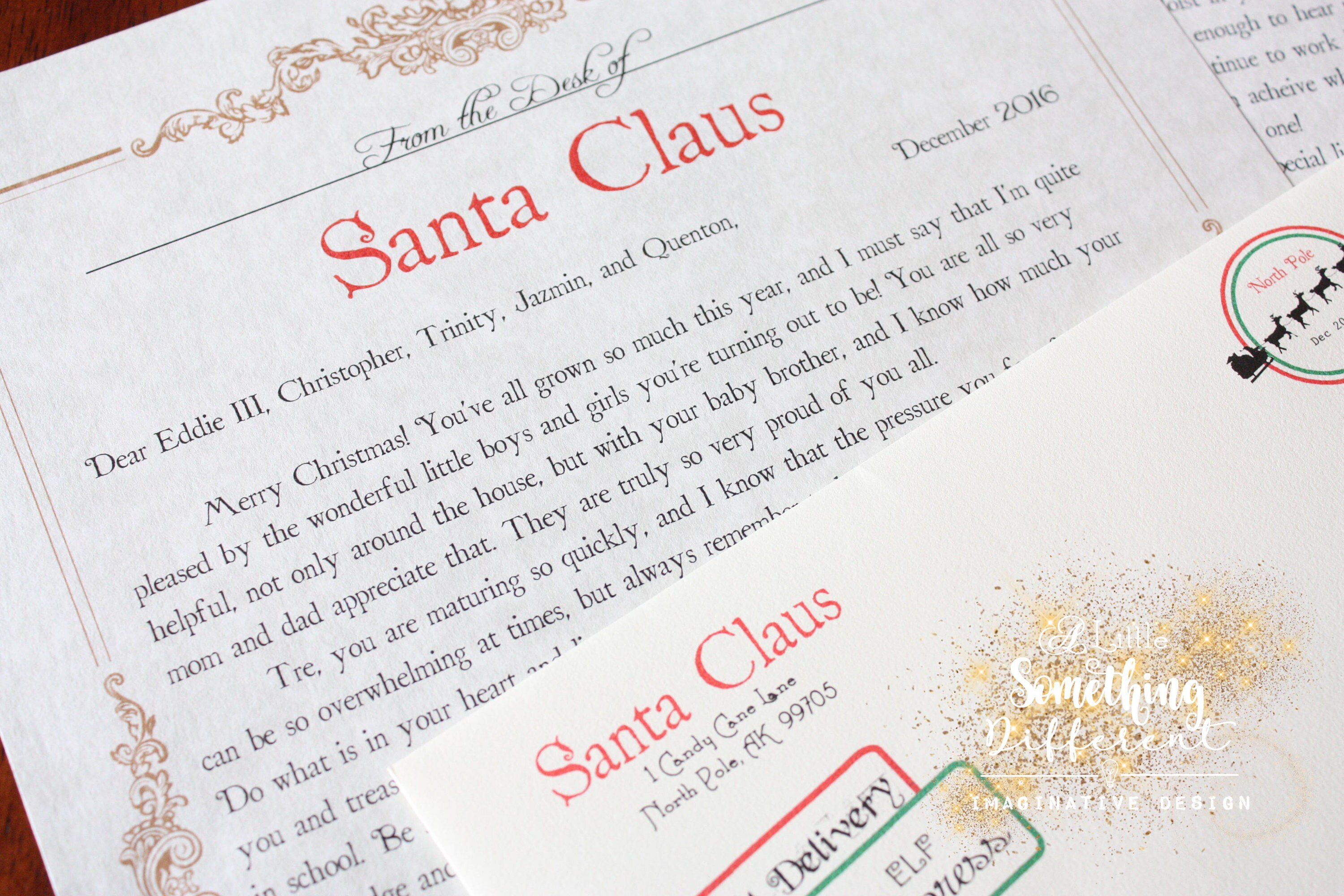 Completely Customized Letter from Santa / Printed Letter from | Etsy