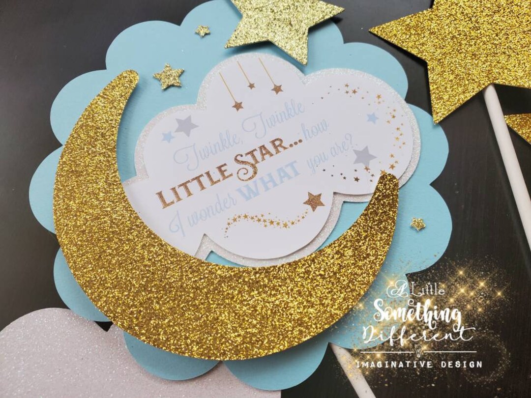 Twinkle Little Star Centerpiece Sticks Centerpieces / Baptism / Baby ...