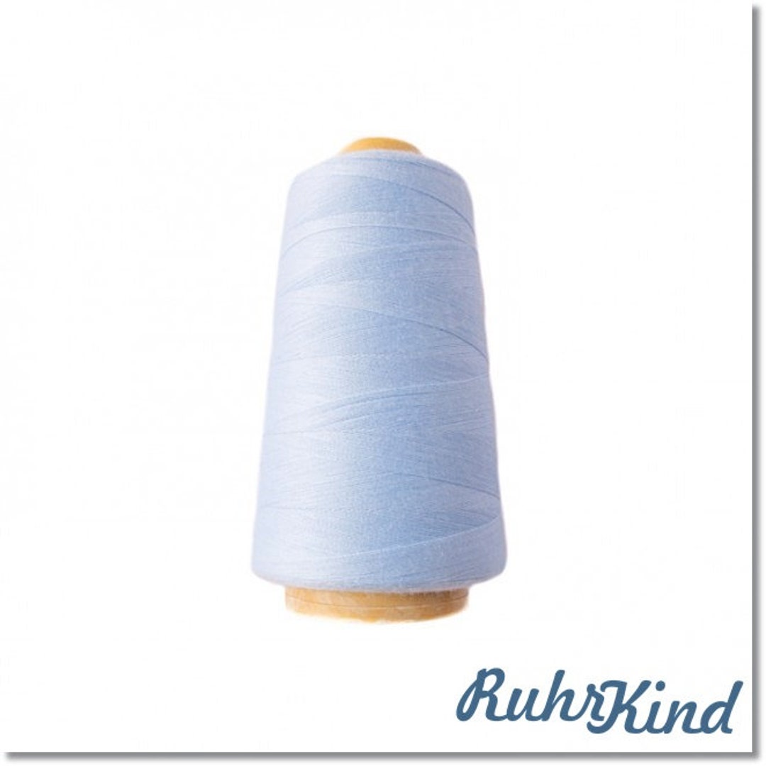 Overlock Thread #500 Light Blue / 3000 Yards / 2700 Meters / for Heavy ...