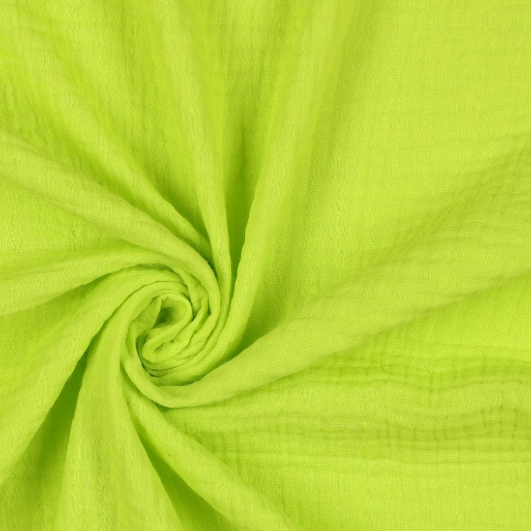 Organic Muslin Neon Yellow / Double Gauze Plain - Etsy