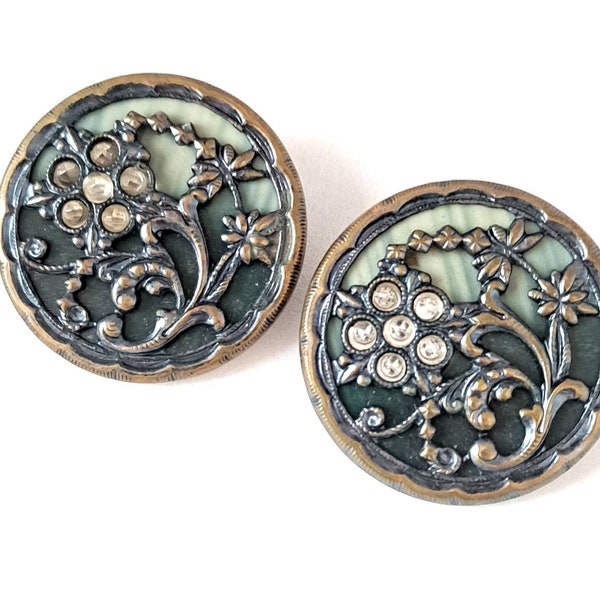 Antique Button Tin - Etsy