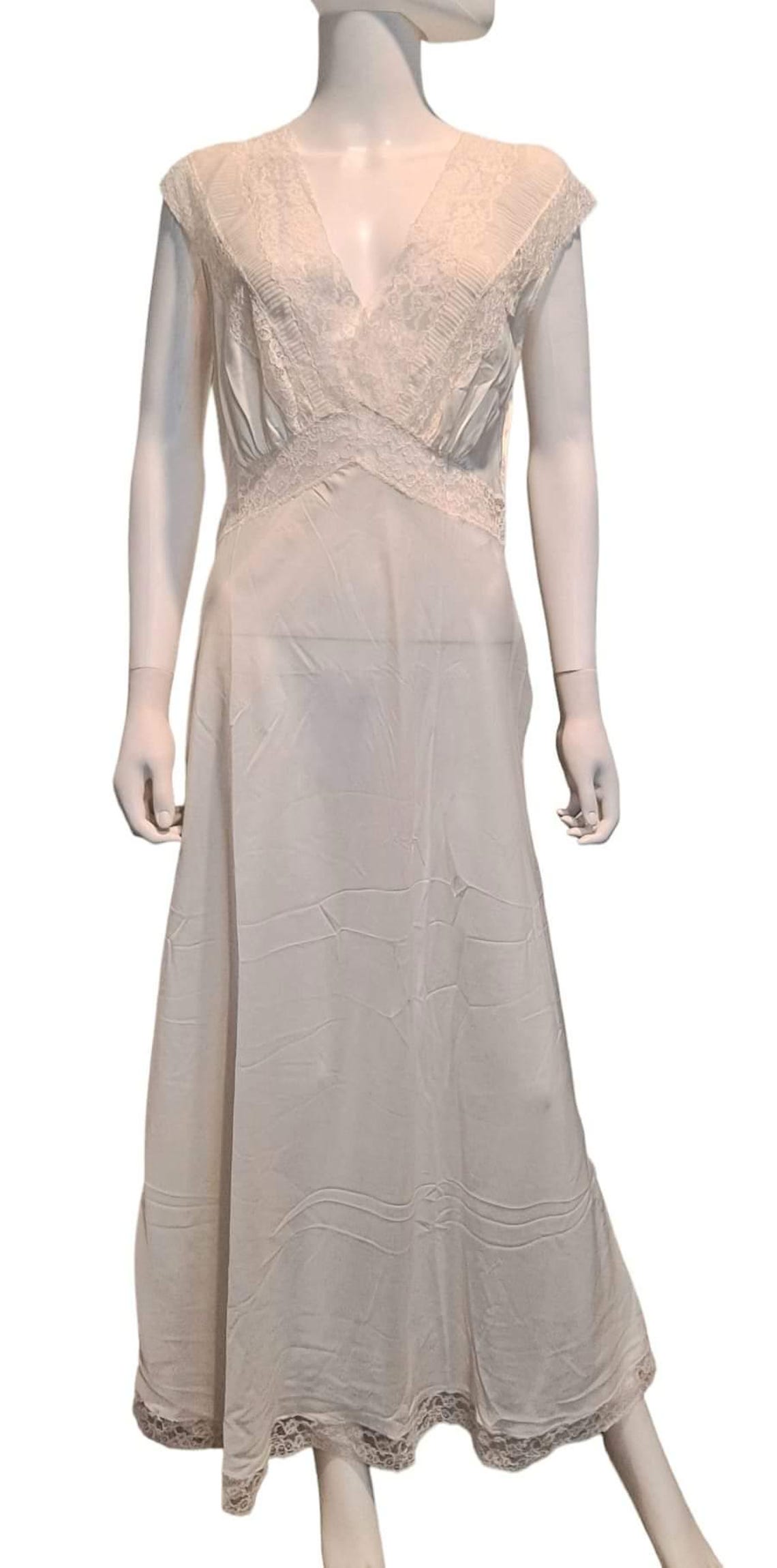 1940s Barbizon Symphony off White Negligee Night Gown - Etsy