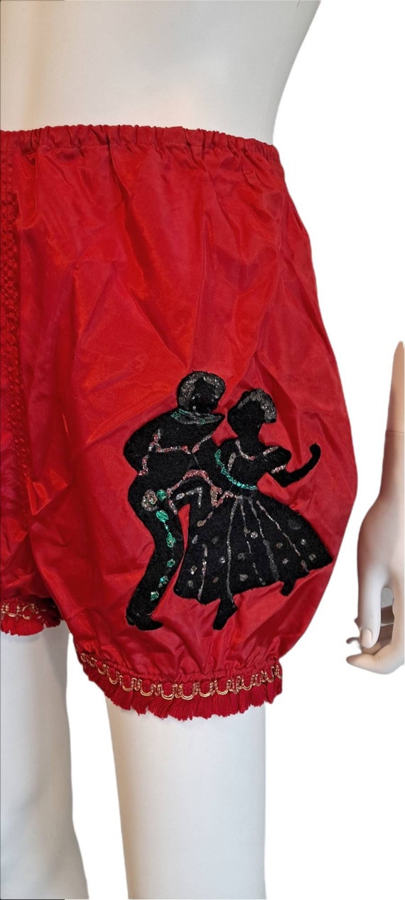 1950s Red Novelty Square Dance Panties Bloomers Swing… - Gem
