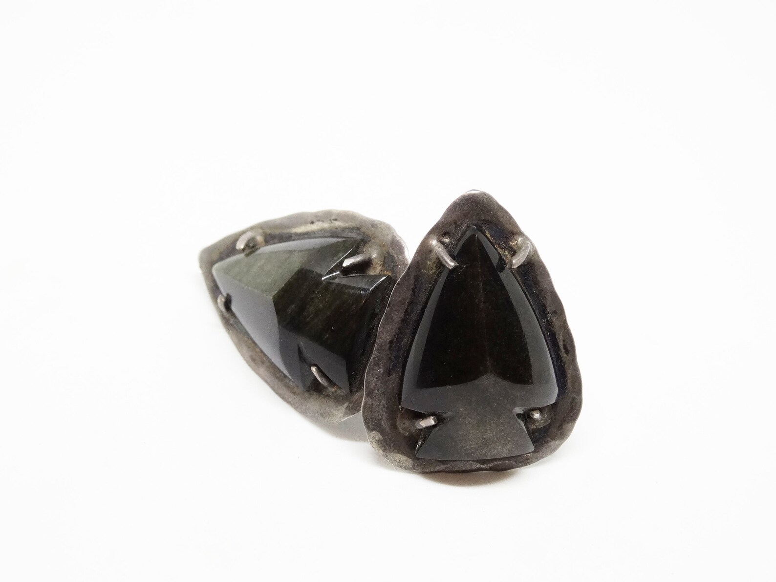 Vintage Native American Gold Sheen Sun Sheen Obsidian | Etsy