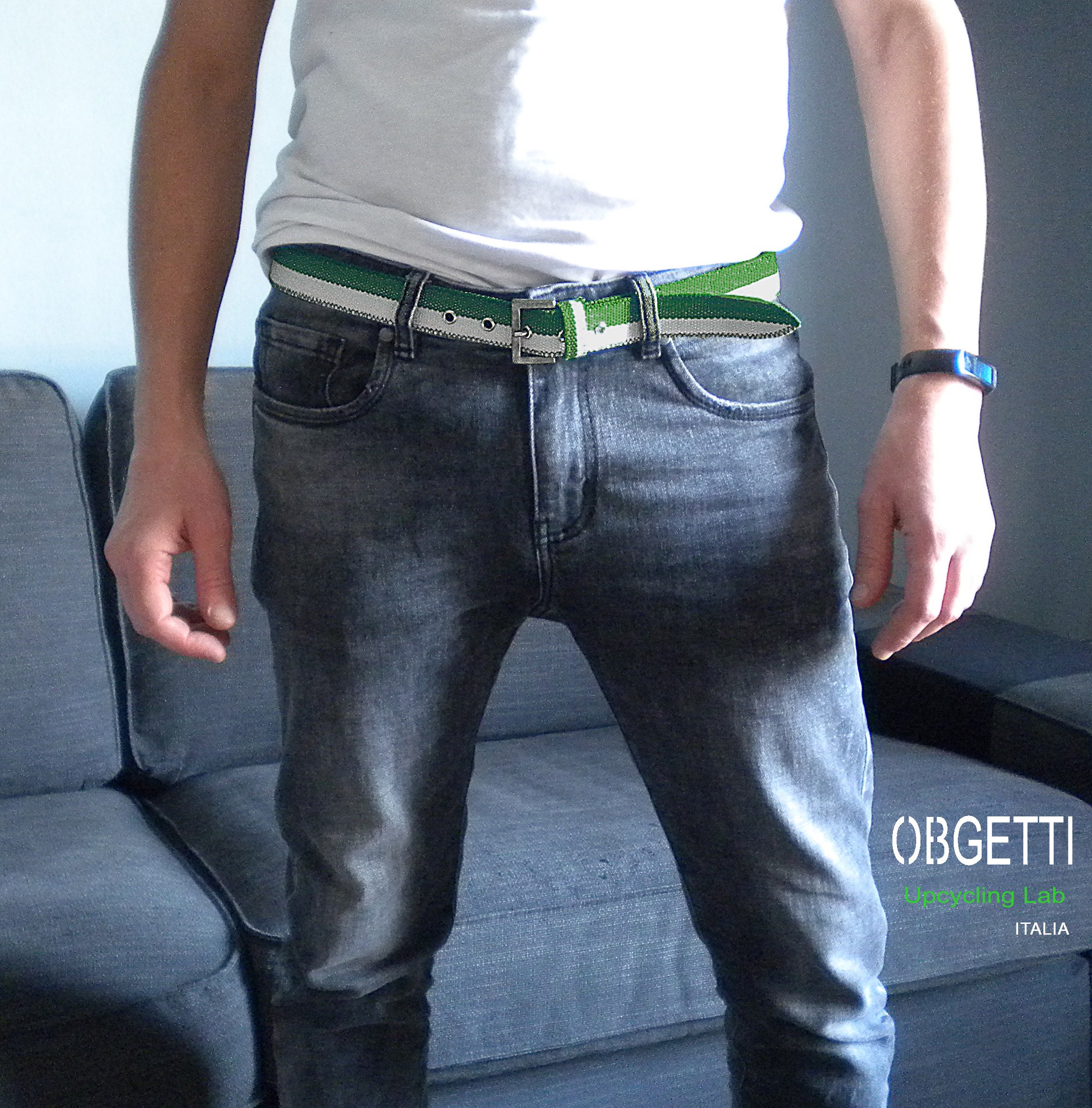 Fire Hose Reversible Handmade Belt , Unique Handcrafted Eco Belt ...