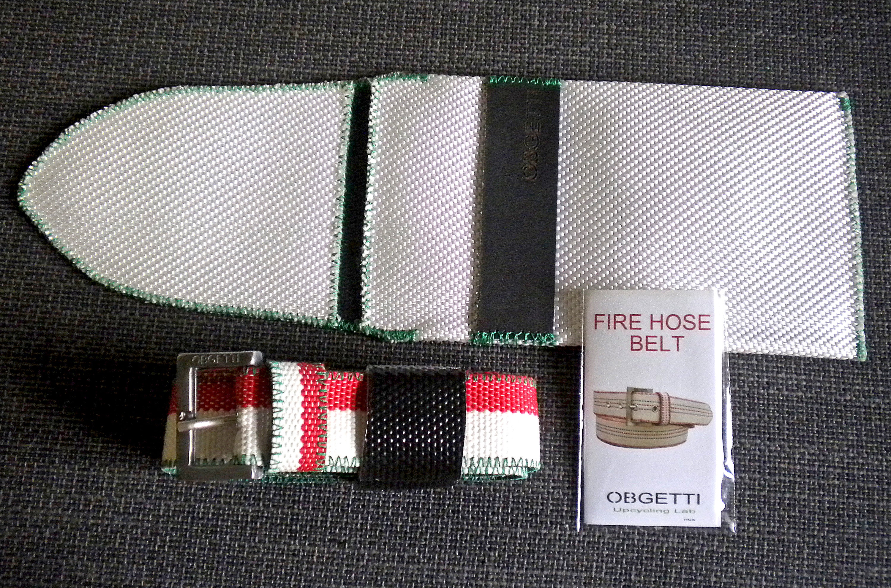 Unique White Upcycled Fire Hose Belt - Handmade Recycled Belts With ...