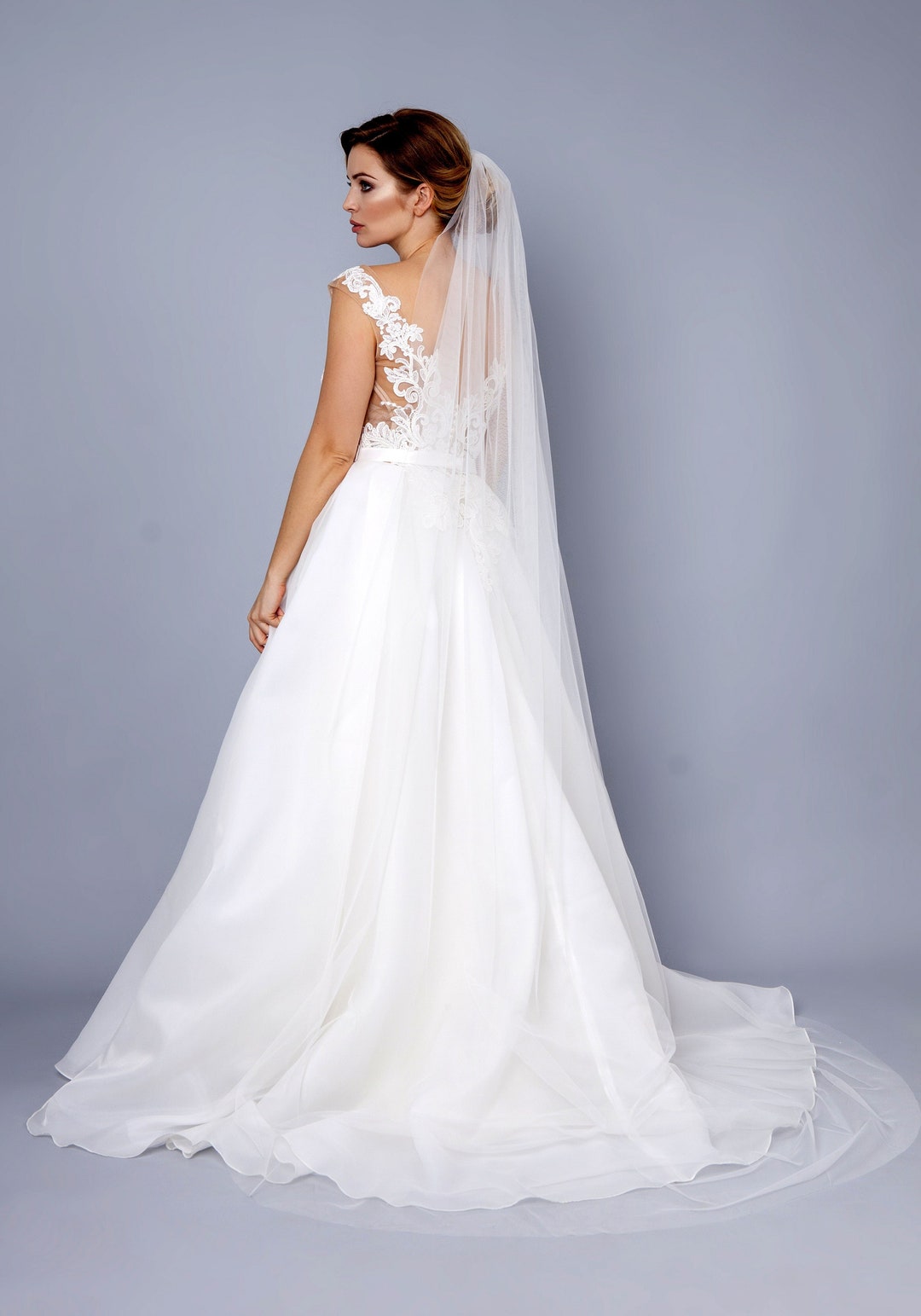 Soft English Net Tulle Veil, Ivory English Net Veil, English Veil Soft ...