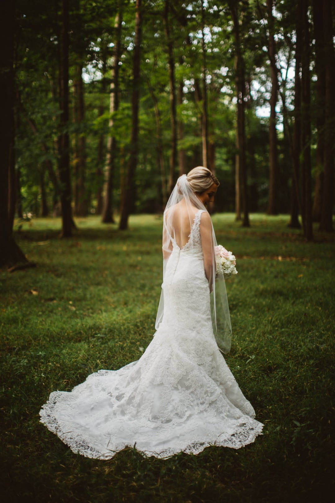Waltz Length Wedding Bridal Veil 54 Inches White, Ivory, Wedding Veil ...