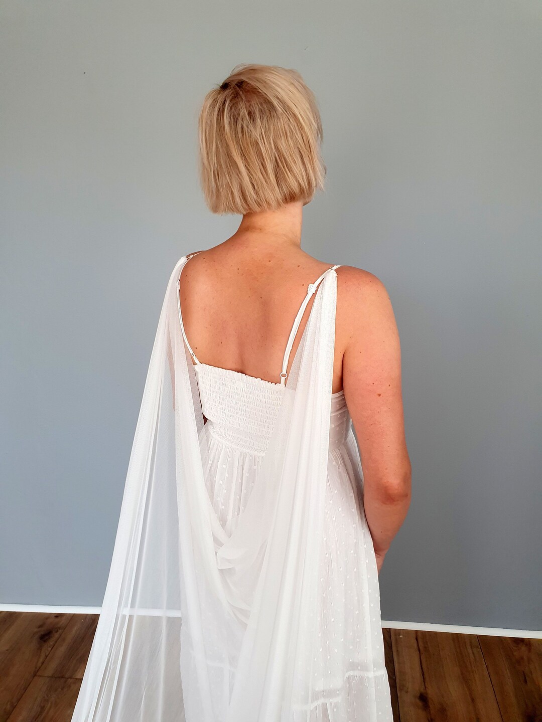 Silk Bridal Cape, Pure 100% Silk Veil, Wedding Cape, Pure Silk Wedding ...