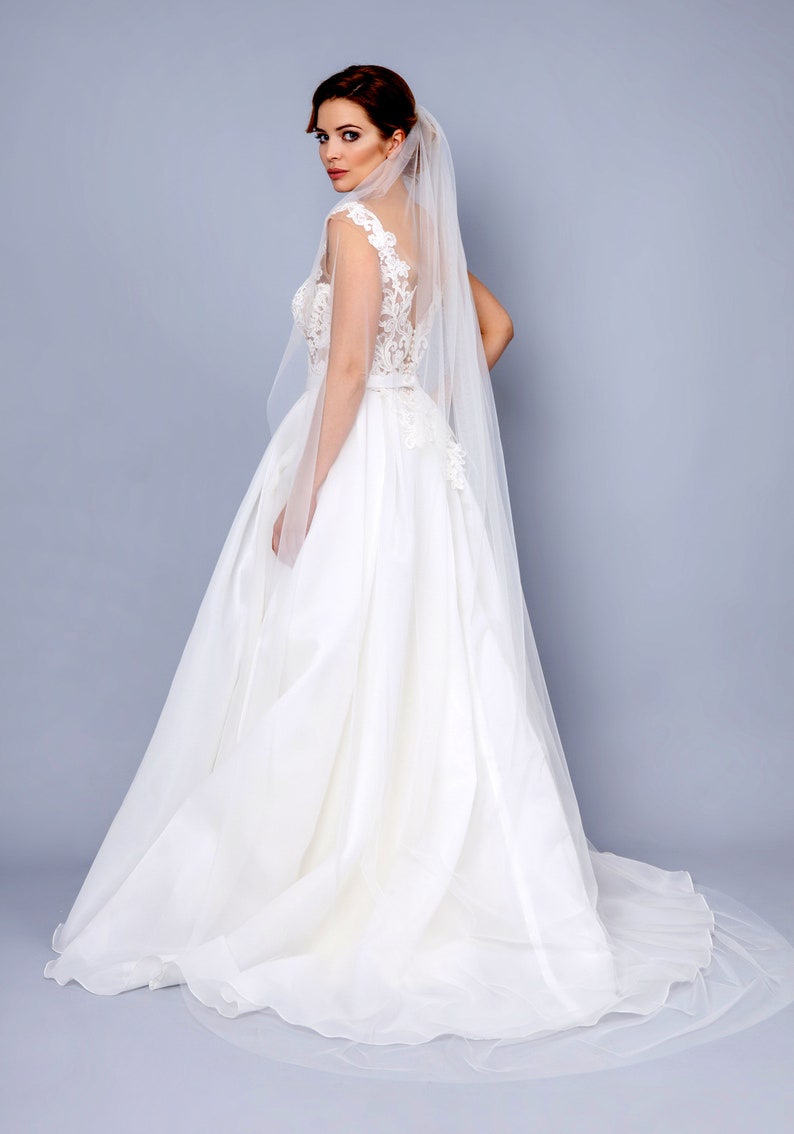 Chapel Length Wedding Bridal Veil 90 Inches White Ivory - Etsy