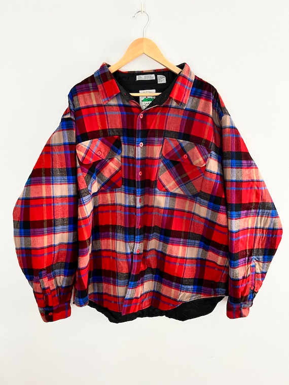 Vintage Flannel Shirt Jacket - Gem