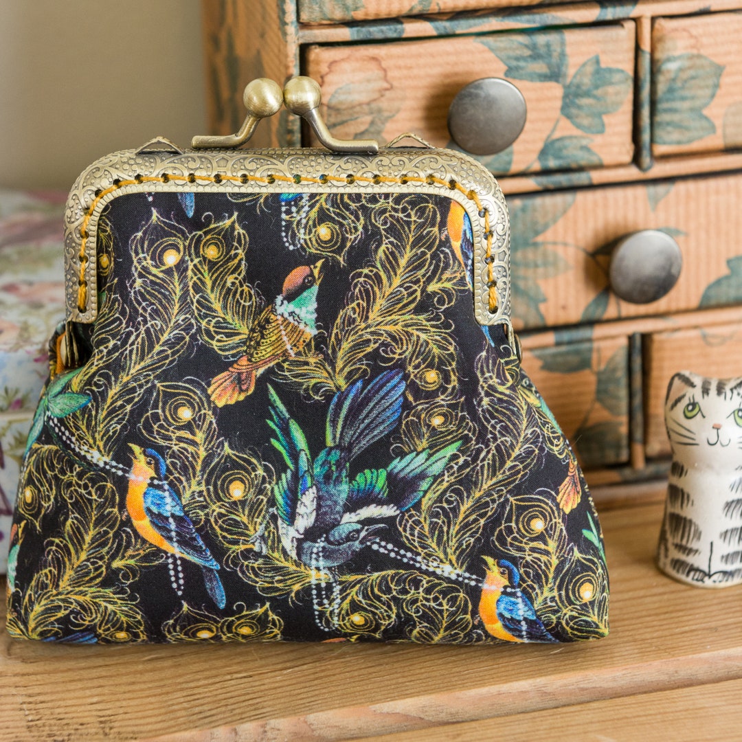 Liberty Tana Lawn Coin Purse: Hand Stitched Bronze Frame - Etsy